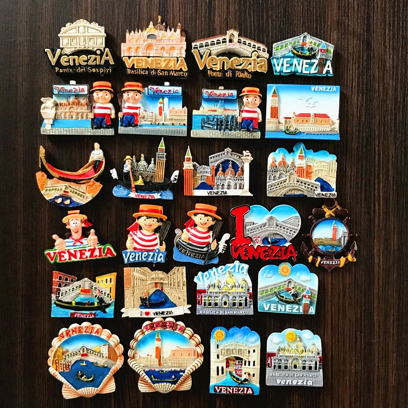 Italy Roma Venezia Fridge Magnets Souvenirs Travel 3d Handmade Home ...