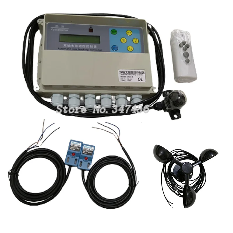 New-Solar-Tracker-Dual-Axis-Controller-Solar-Automatic-Tracking-System ...