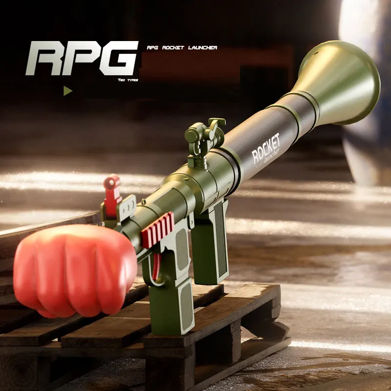 New-RPG-fist-Rocket-Launcher-Toy-Gun-Manual-Air-Shooting-Grenade-Firing ...