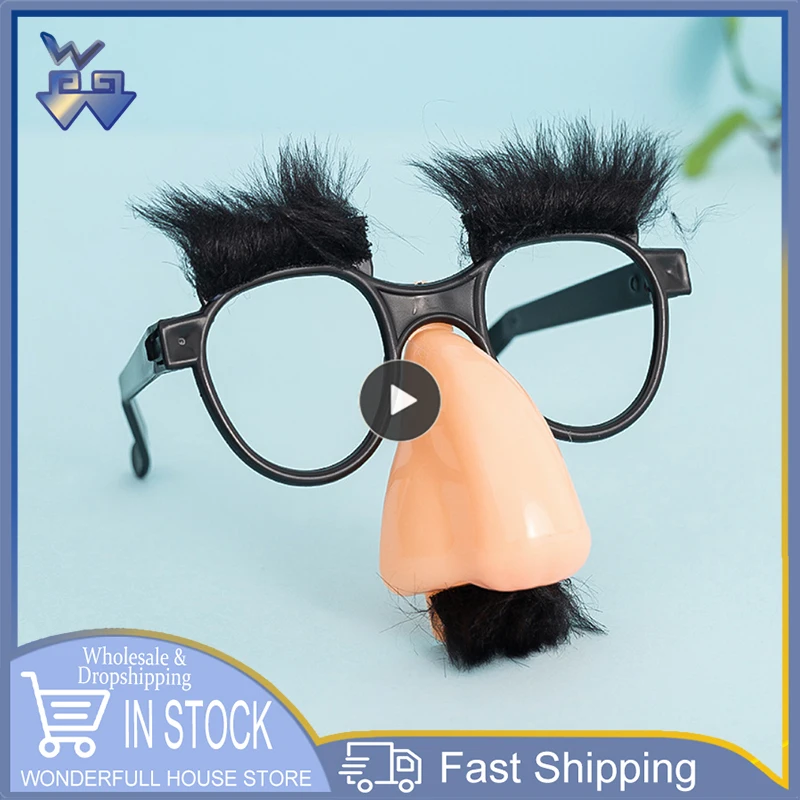 Contrast-Funny-Moustache-Glasses-Adult-Children-Big-Nose-Tricky ...