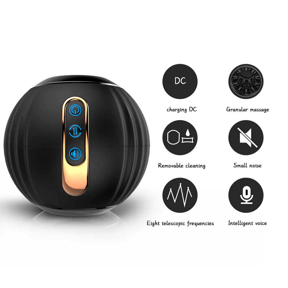 Soft Pumpkin Automatic Rotation Telescopic Easy To Clean Male ...