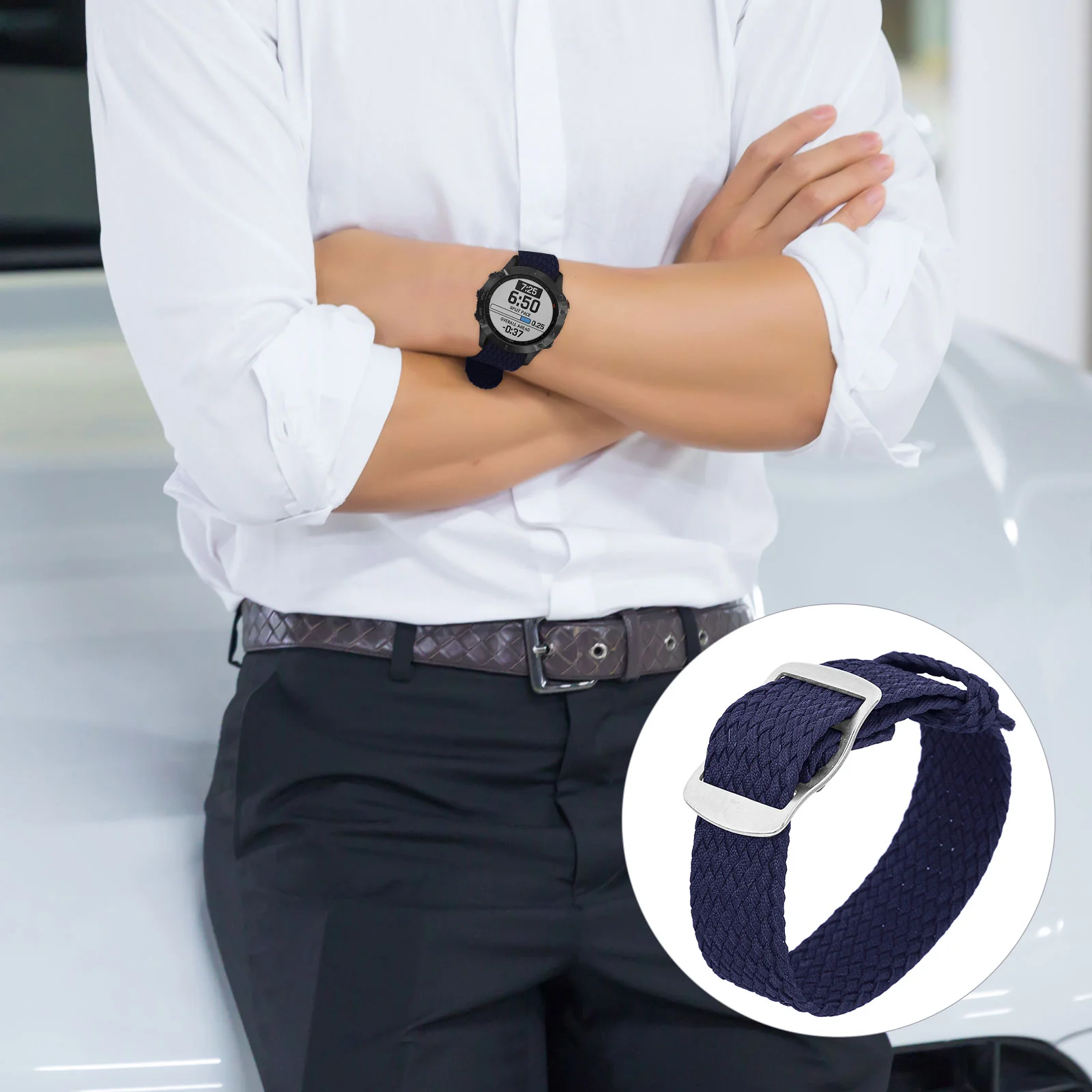 Strap-Adjustable-Watch-Band-Breathable-Premium-Wristband-Nylon-Belt ...