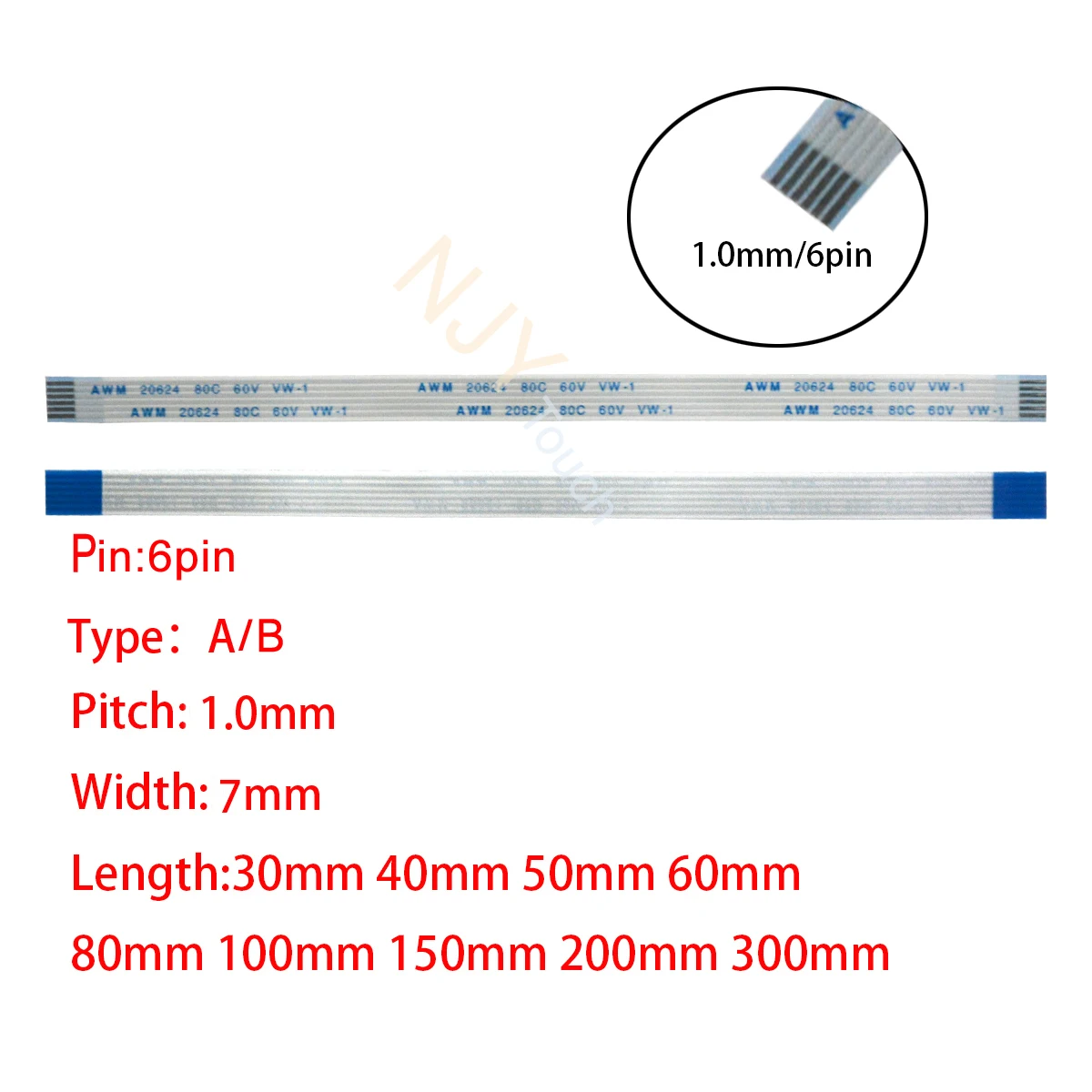 6Pin-1mm-Pitch-FFC-FPC-AWM-20624-80C-60V-VW-1-A-B-Type-Flat-Flexible.jpg