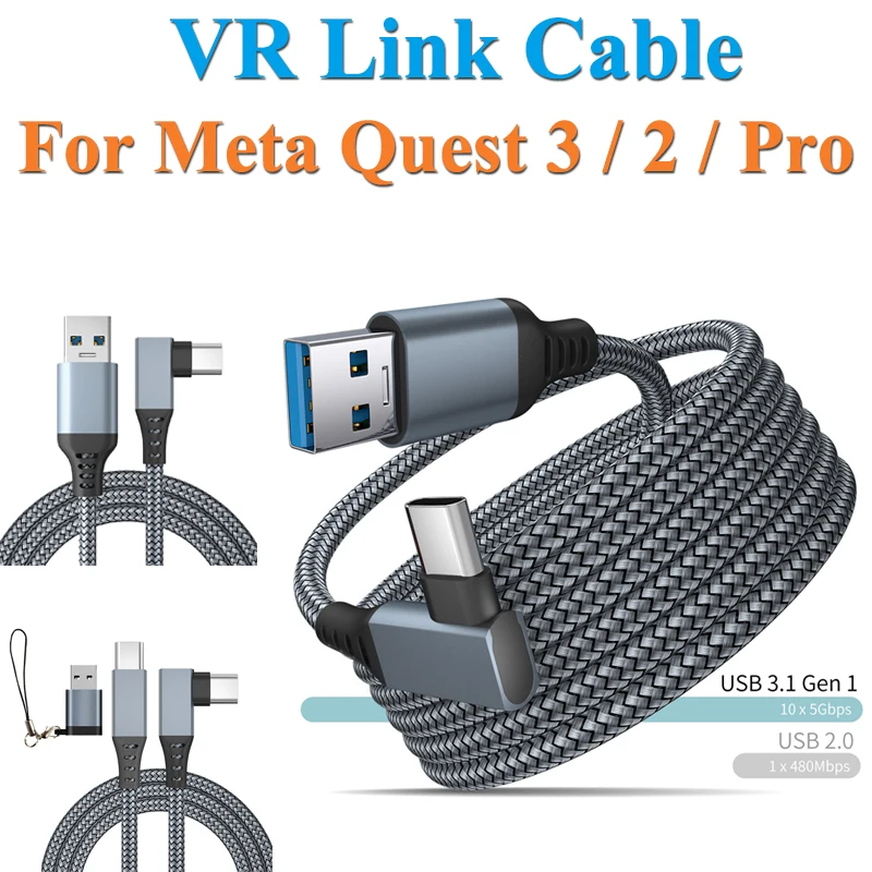 For-Meta-Quest-3-3S-3-0-Link-Cable-VR-High-Speed-Stable-Data ...