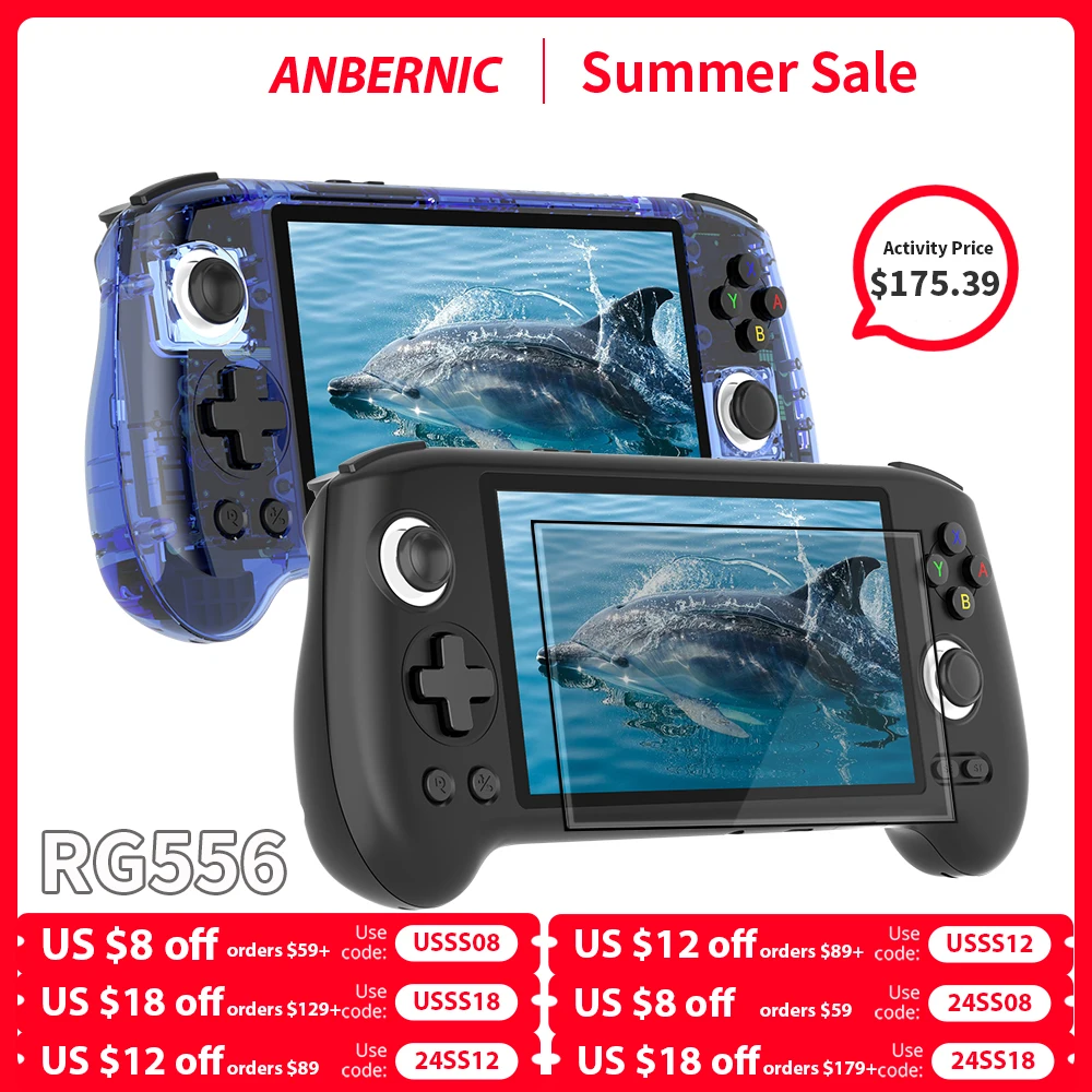 ANBERNIC-consola-de-juegos-port-til-RG556-Unisoc-T820-Android-13 ...