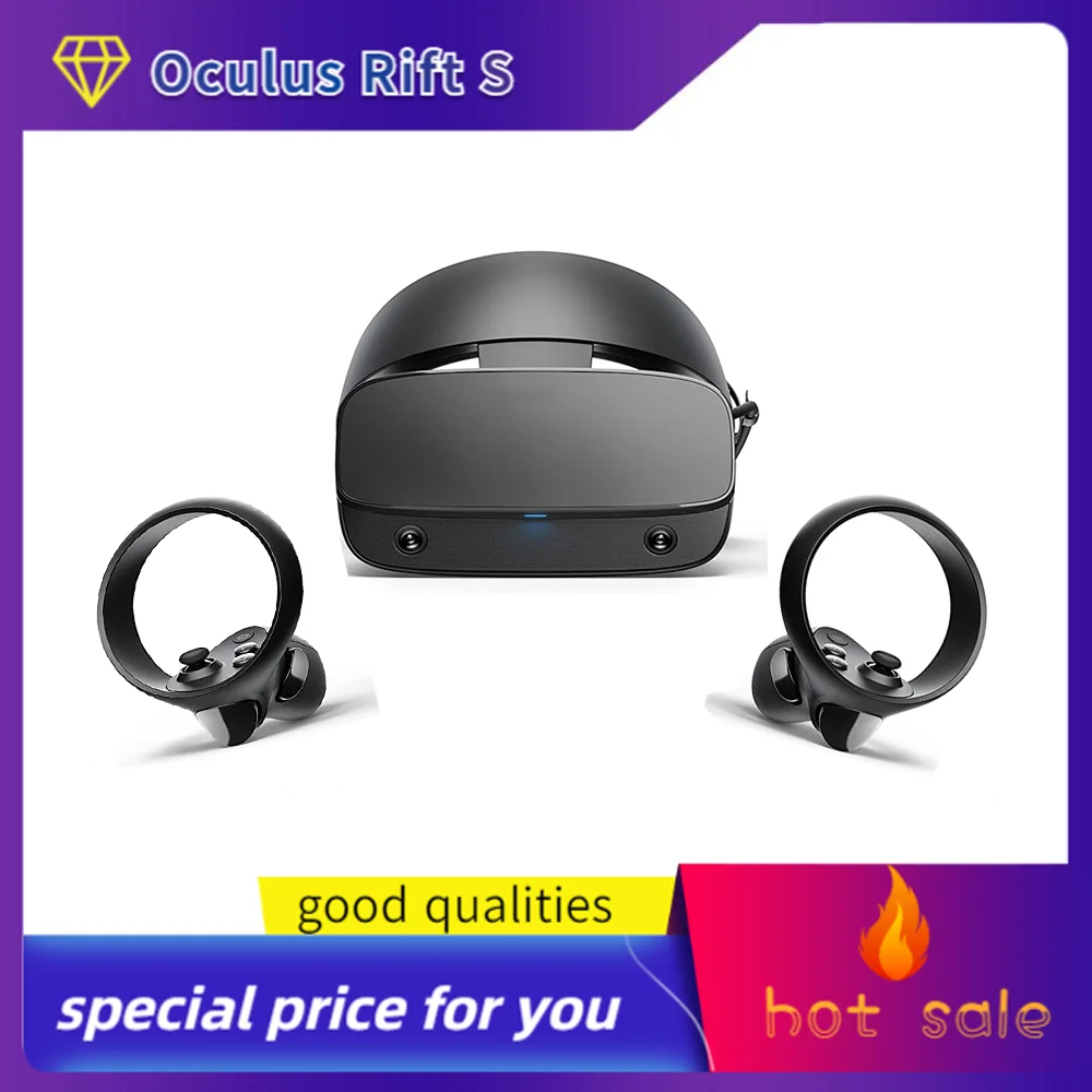 Oculus-Rift S VR Óculos para Game Console, Advanced Virtual Reality ...