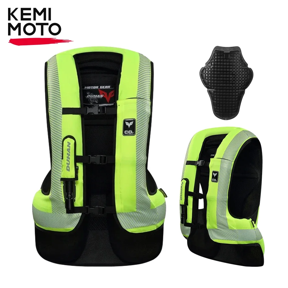 Motorcycle-Air-bag-Vest-Reflective-Safety-Protective-Body-Gear-Jacket ...