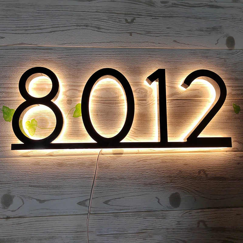Lighted Street Numbers