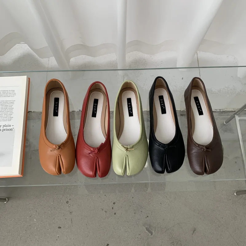 Horseshoe-shaped-Split-toed-Shoes-Women-s-2022-Summer-Pig-s-Hoof-Shoes ...