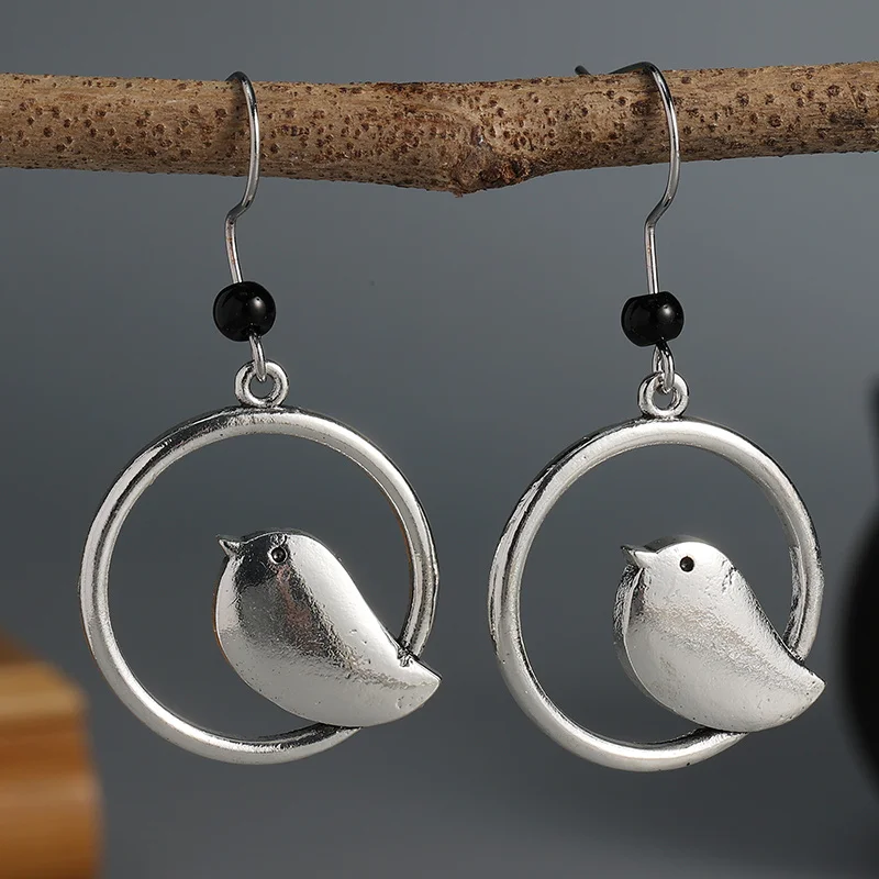 Bohemian-Stylish-Bird-Pendant-Earrings-Unique-Alloy-Jewelry-for-Women ...