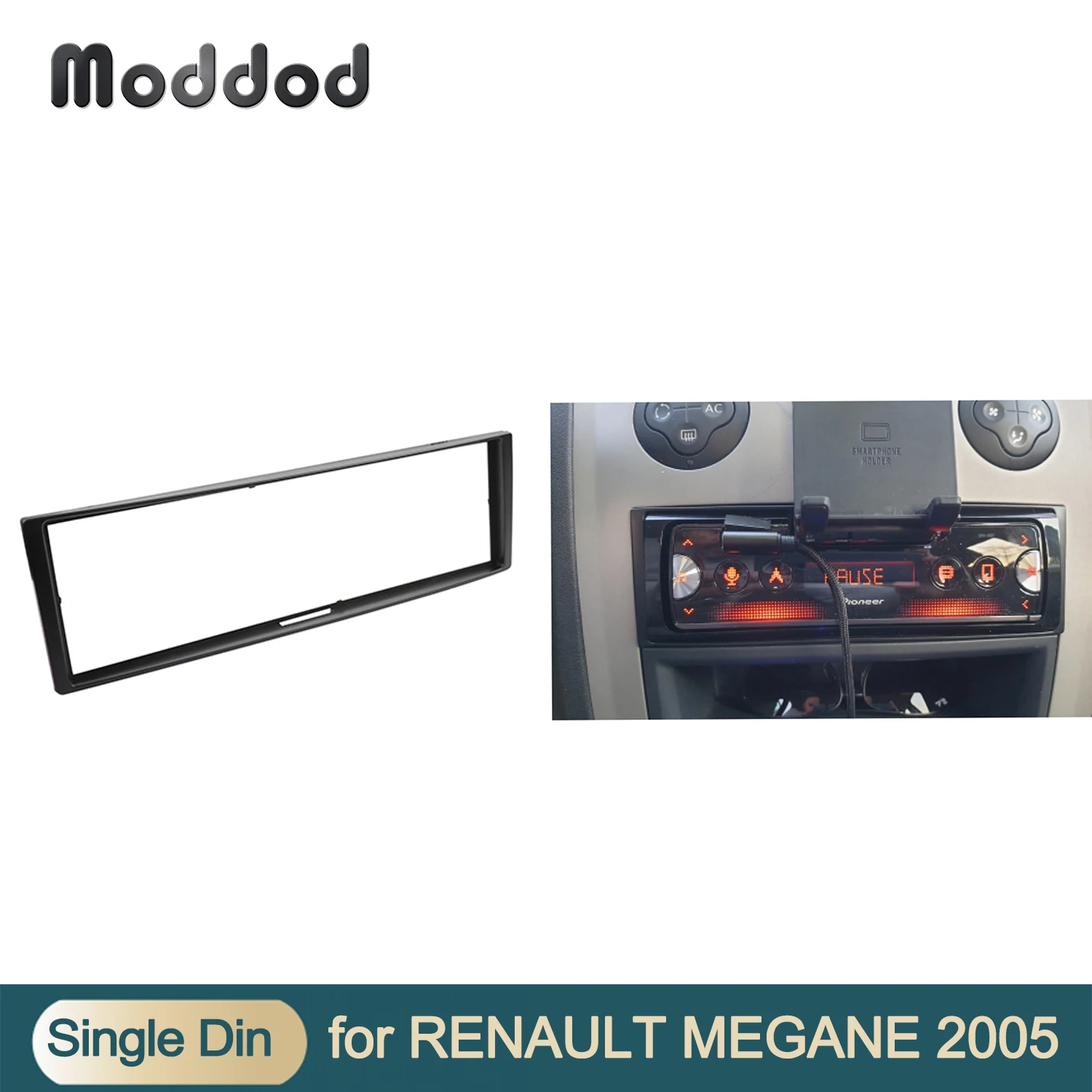 One Din Car Audio Fascia For RENAULT Clio Modus Megane Scenic Stereo ...