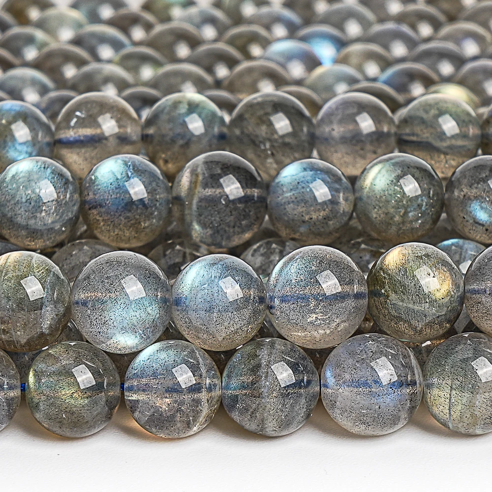8-9mm-Natural-Labradorite-Larvikite-Stone-Beads-Gemstone-Rondelle-Beads ...