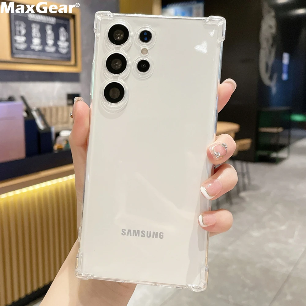 Official Shockproof Transparent Bumper Case For Samsung S24 S23 S22 S21 ...