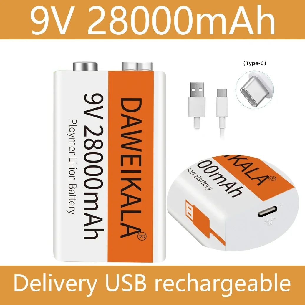 2023-9V-28000mAh-li-ion-Rechargeable-battery-Micro-USB-Batteries9-v ...