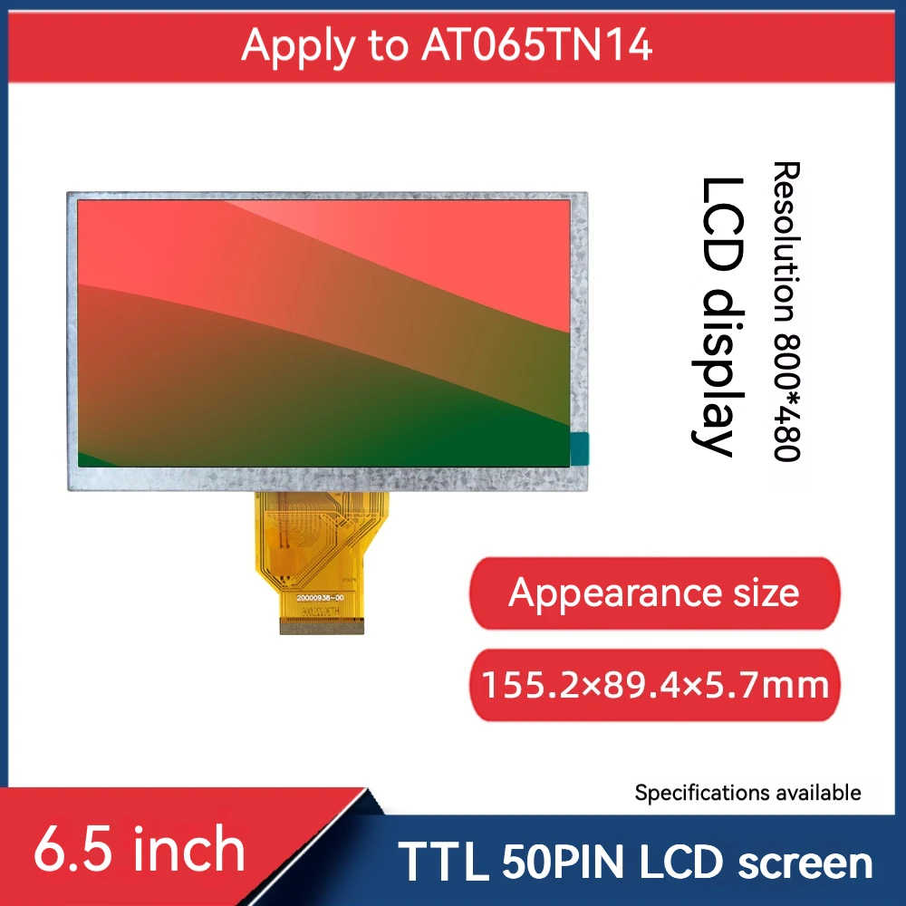6-5-inch-TTL50Pin800-480-LCD-screen-suitable-for-AT065TN14-AA065001001 ...