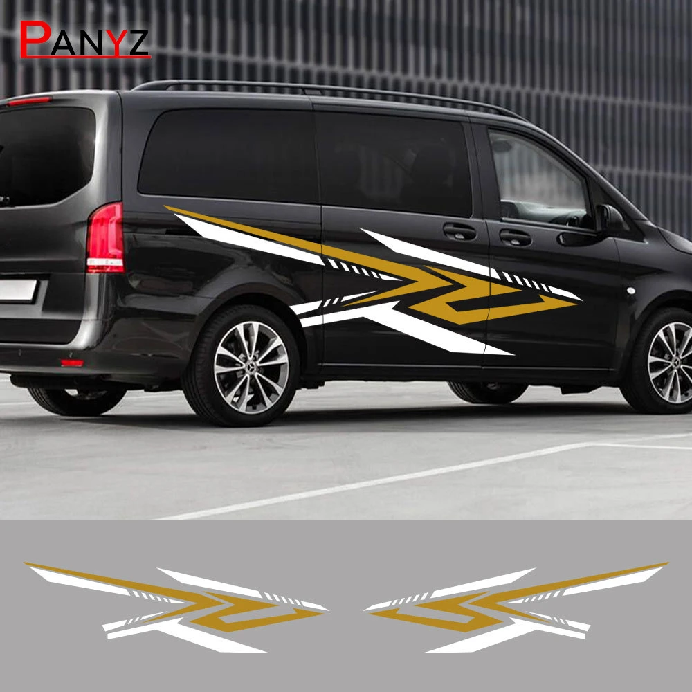 2Pcs/Lot Car Stickers For Mercedes Benz Vito V Class Viano W447 W639 ...