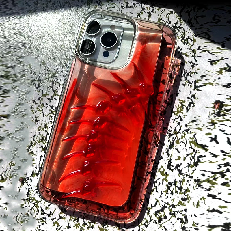 Personalidade-Original-Red-Halo-Dyed-Bone-Mobile-Phone-Case-adequado ...