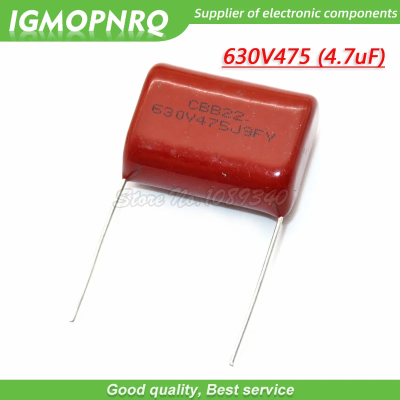 5PCS 630V475 4.7UF Pitch 30MM 630V 475 CBB Polypropylene film capacitor ...