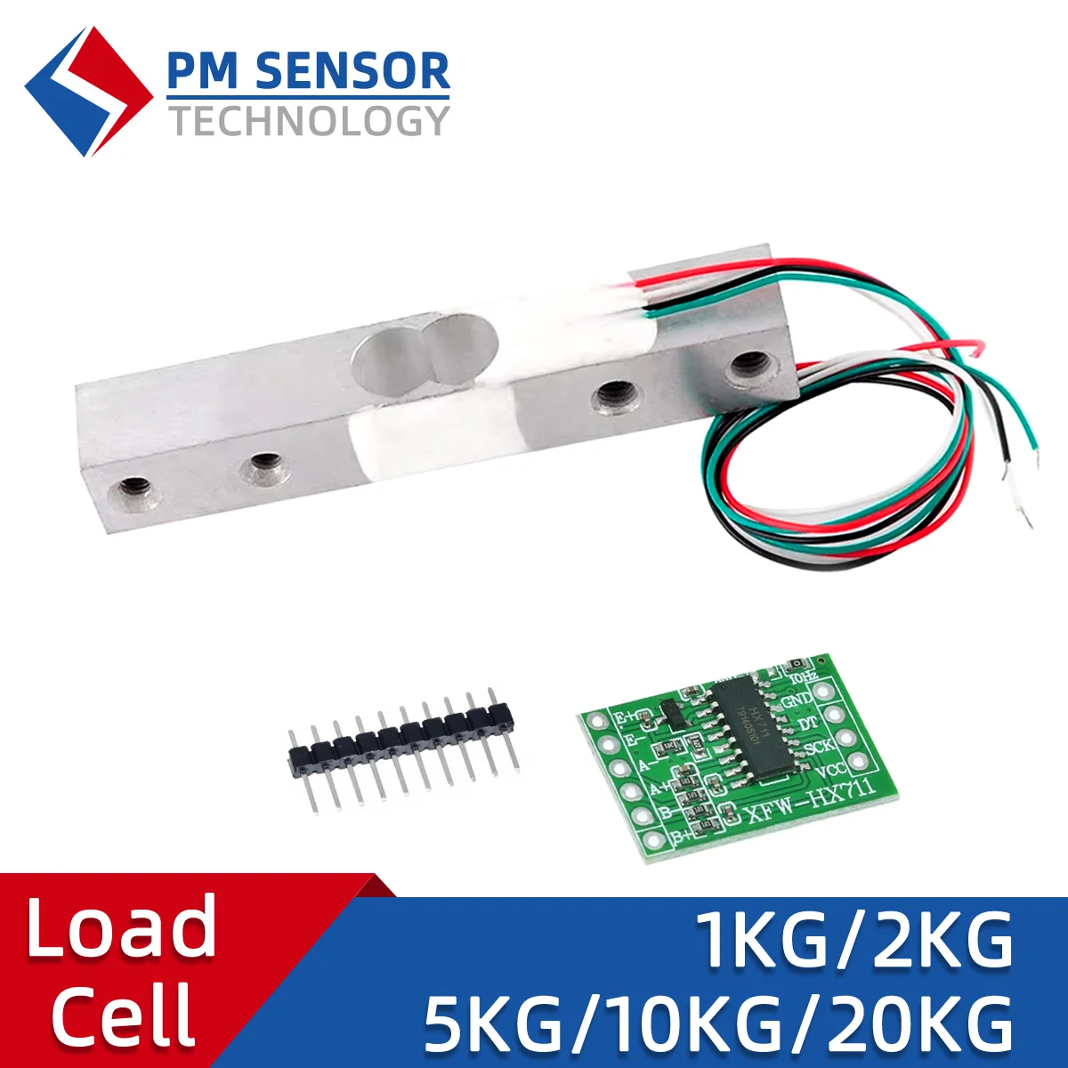 Mini Load Cell Module HX711 AD Weight Sensor 1kg 2kg 3kg 5kg 10kg 20kg ...