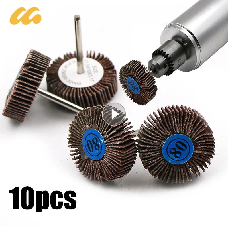 80Grit-Grinding-Sanding-Sandpaper-Flap-Wheel-Discs-Shank-Shutter ...