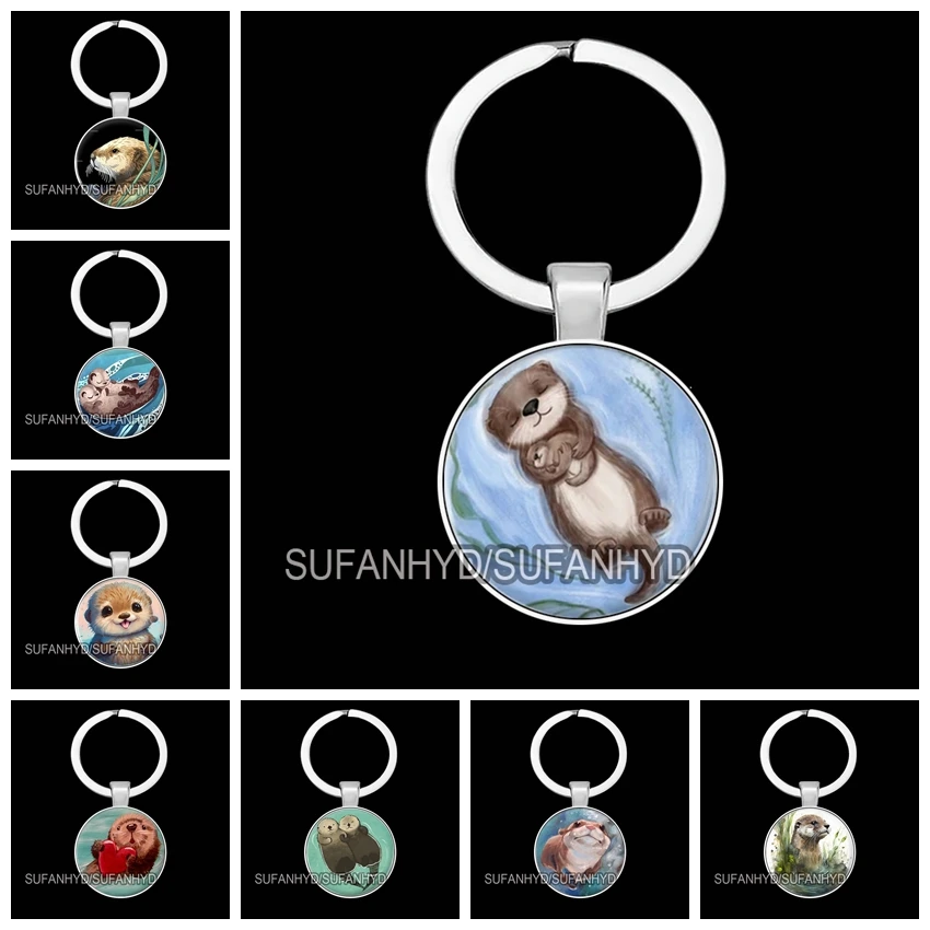 New Cute Otter Keychain for Door Lovely Animal Keychains for House ...