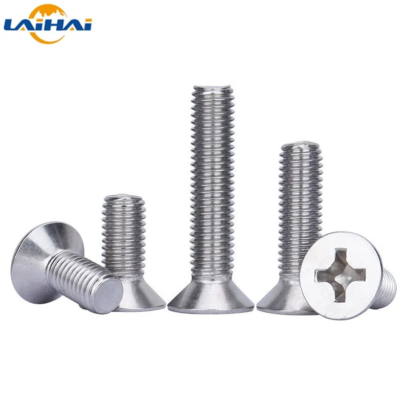 10PCS UNC US 10#24 304 A2 Stainless Steel Lengthen Cross Countersunk ...