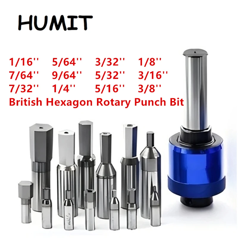 British System Hexagon Rotary Broach Punch Bit High Speed Steel With ...