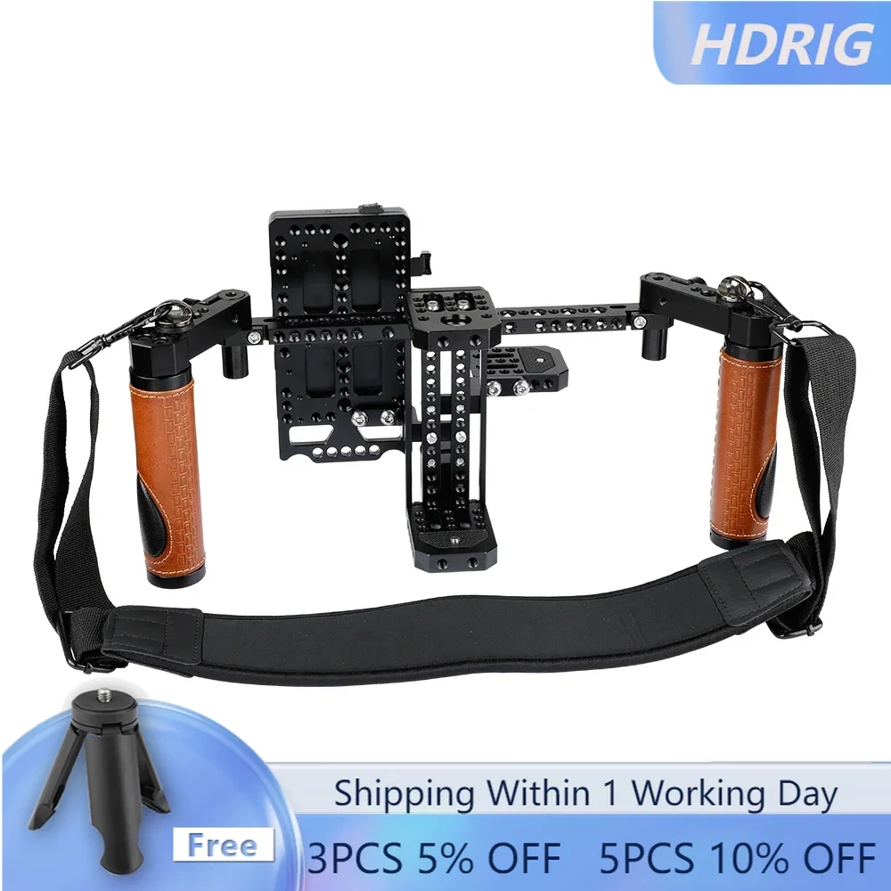 HDRIG-Camera-Director-s-Monitor-Cage-Rig-with-Handle-Grips-Neck-Strap-V ...