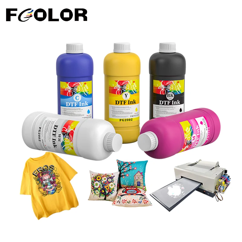 Fcolor-6-bottle-500ml-1000ml-DTF-Water-Based-Ink-White-DTF-INK-Set-For ...