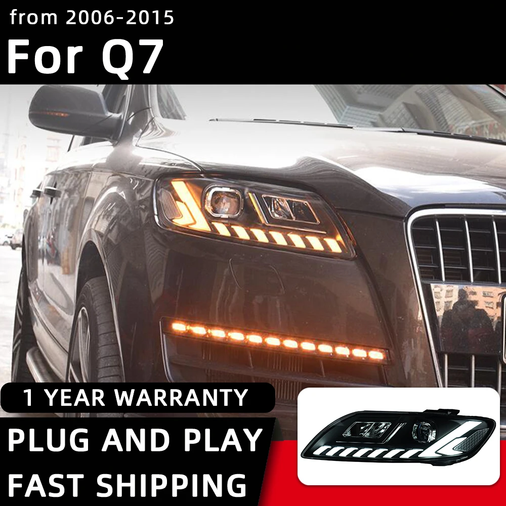 Car-Styling-Headlights-for-Audi-Q7-LED-Headlight-2006-2015-Head-Lamp ...
