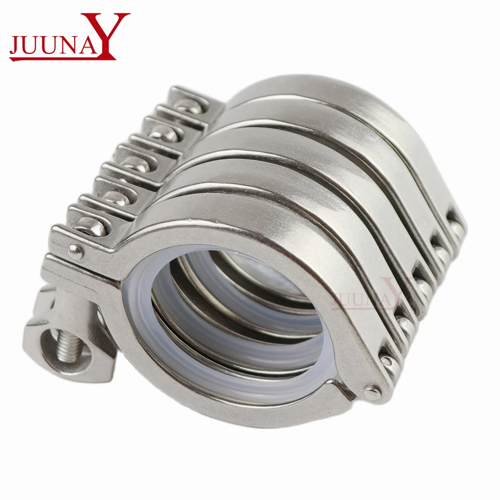 1/2" - 4"Tri Clamp 25.4mm/50.5mm64mm/91mm/119mm Ferrule OD SS304 Stainless Steel Tri Clover ...