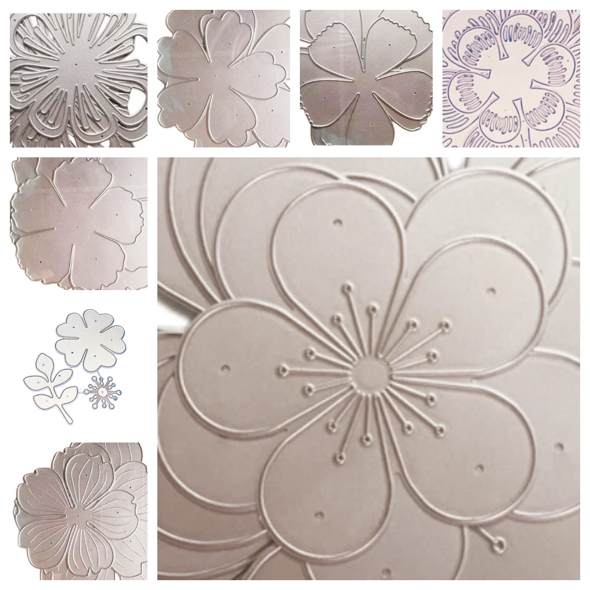 YINISE SCRAPBOOK Metal Cutting Dies For Scrapbooking Stencils FLOWERS ...
