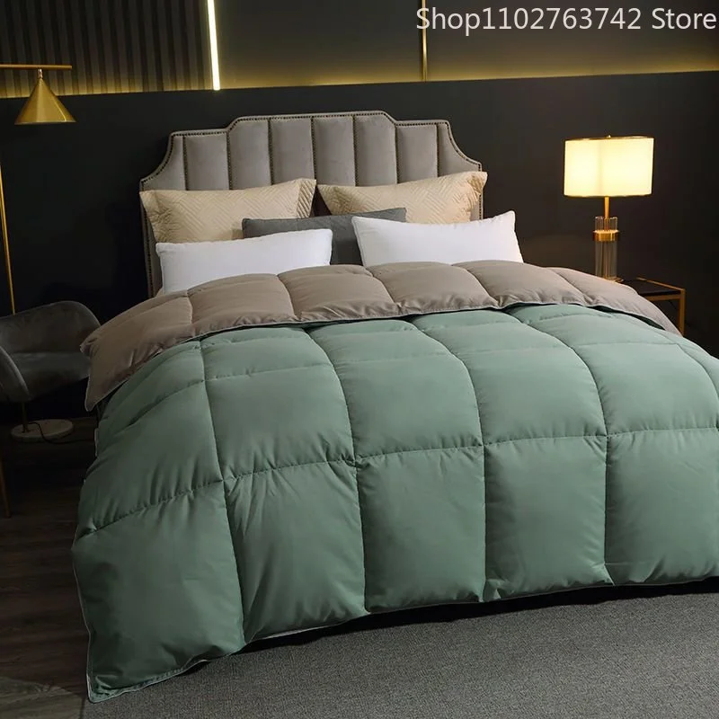 Winter-Thicken-Double-Duvets-Velvet-Comforter-Couple-Bed-Quilt ...