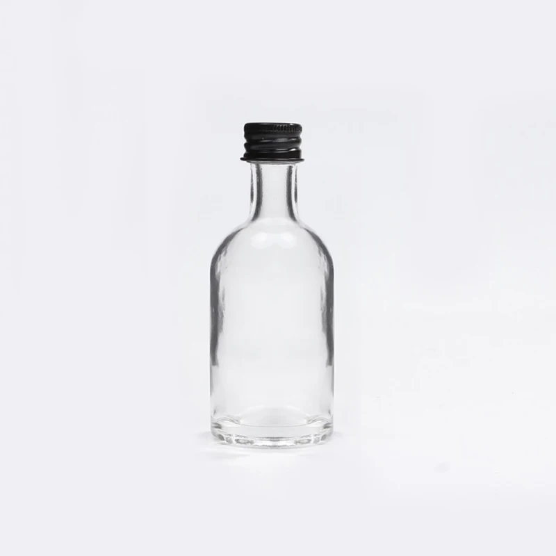 Botellas-de-Vodka-de-vidrio-de-pedernal-vac-as-redondas-con-tapa-de ...