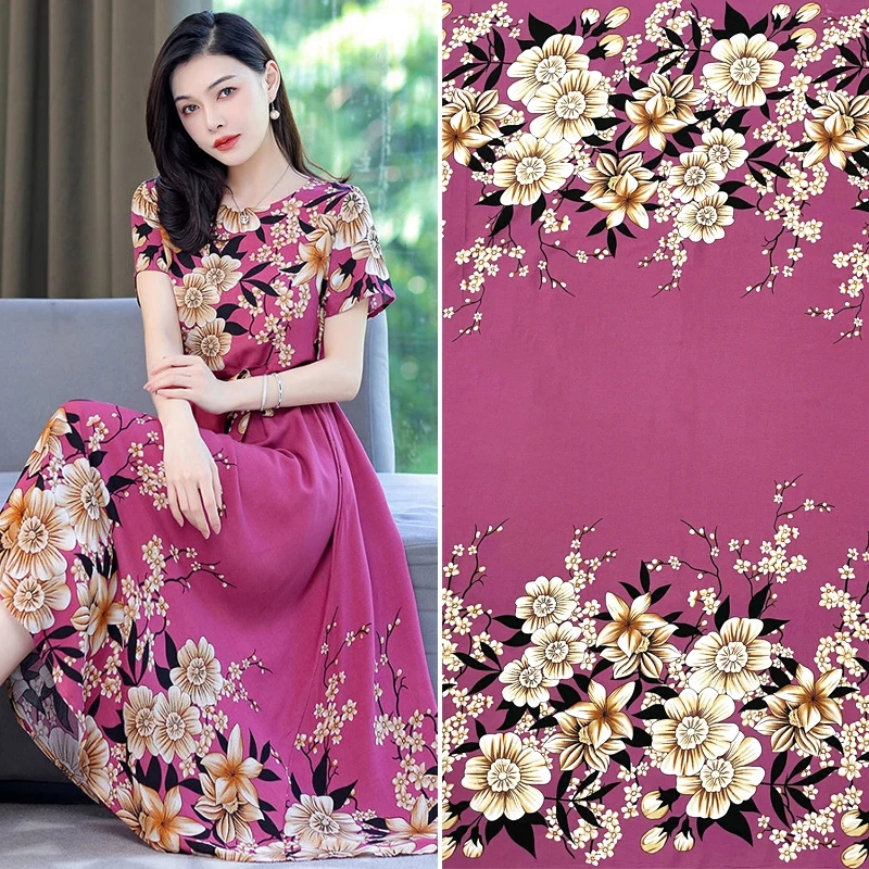 Cotton Silk Fabric By The Meter for Clothing Dresses Sewing Baby Kids ...