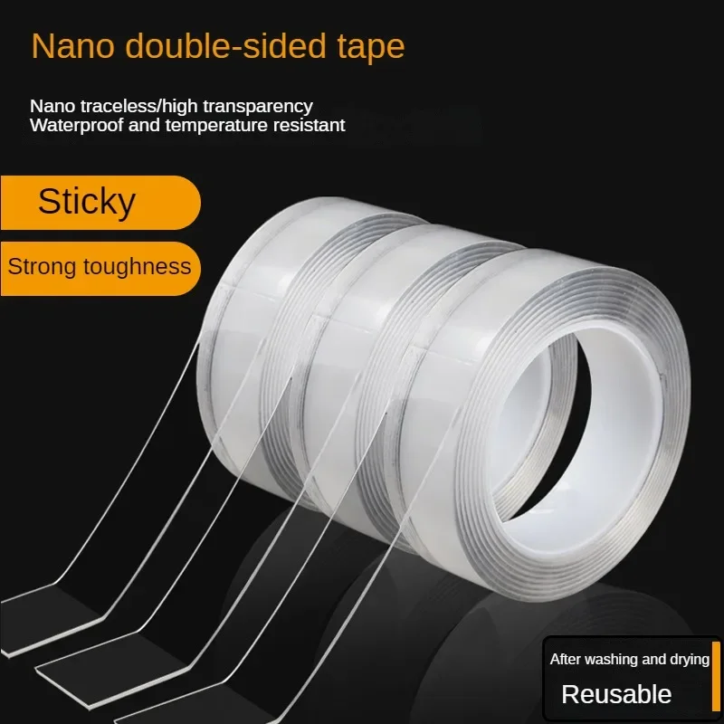 Transparent-Non-marking-Nano-Tape-Double-sided-Tape-Reusable-Waterproof ...