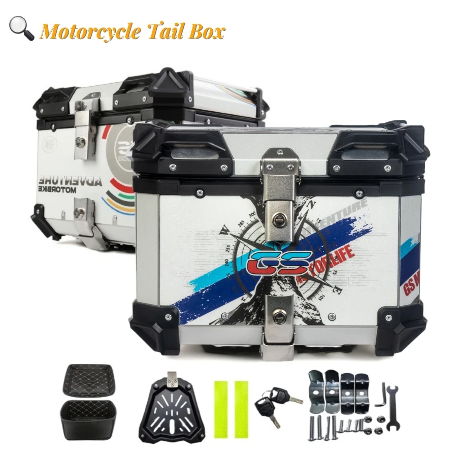 Motorbike-Trunk-Aluminum-Motorcycle-Helmet-Box-Top-Case-Travel-Luggage ...