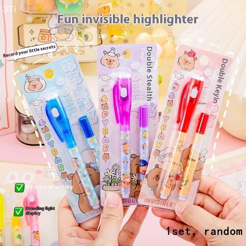 Cute Capybara Markers: The Invisible Glitter Highlighters That Actually ...