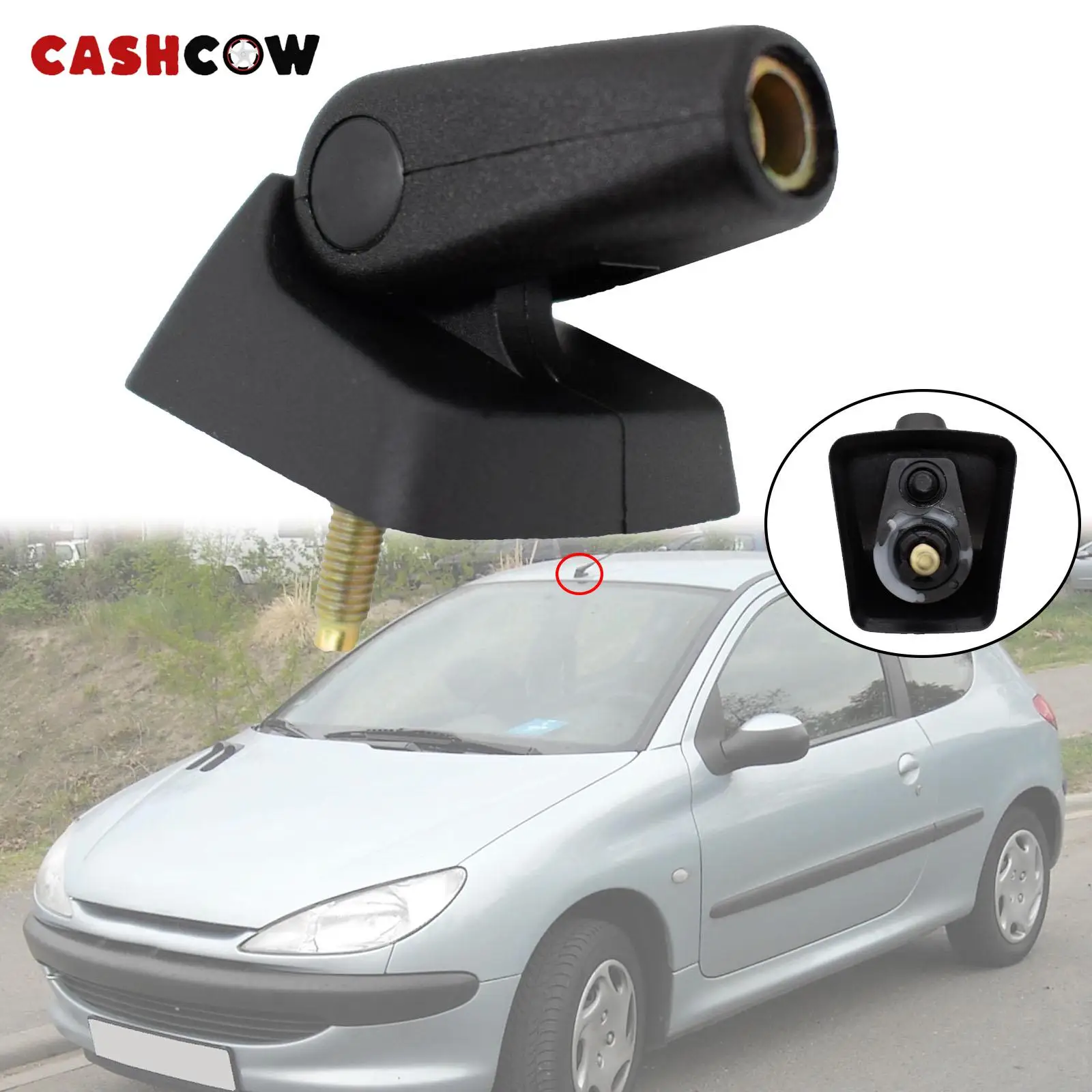 CASHCOW-Roof-Aerial-Antenna-Rubber-Mount-Base-For-Peugeot-106-206-306 ...