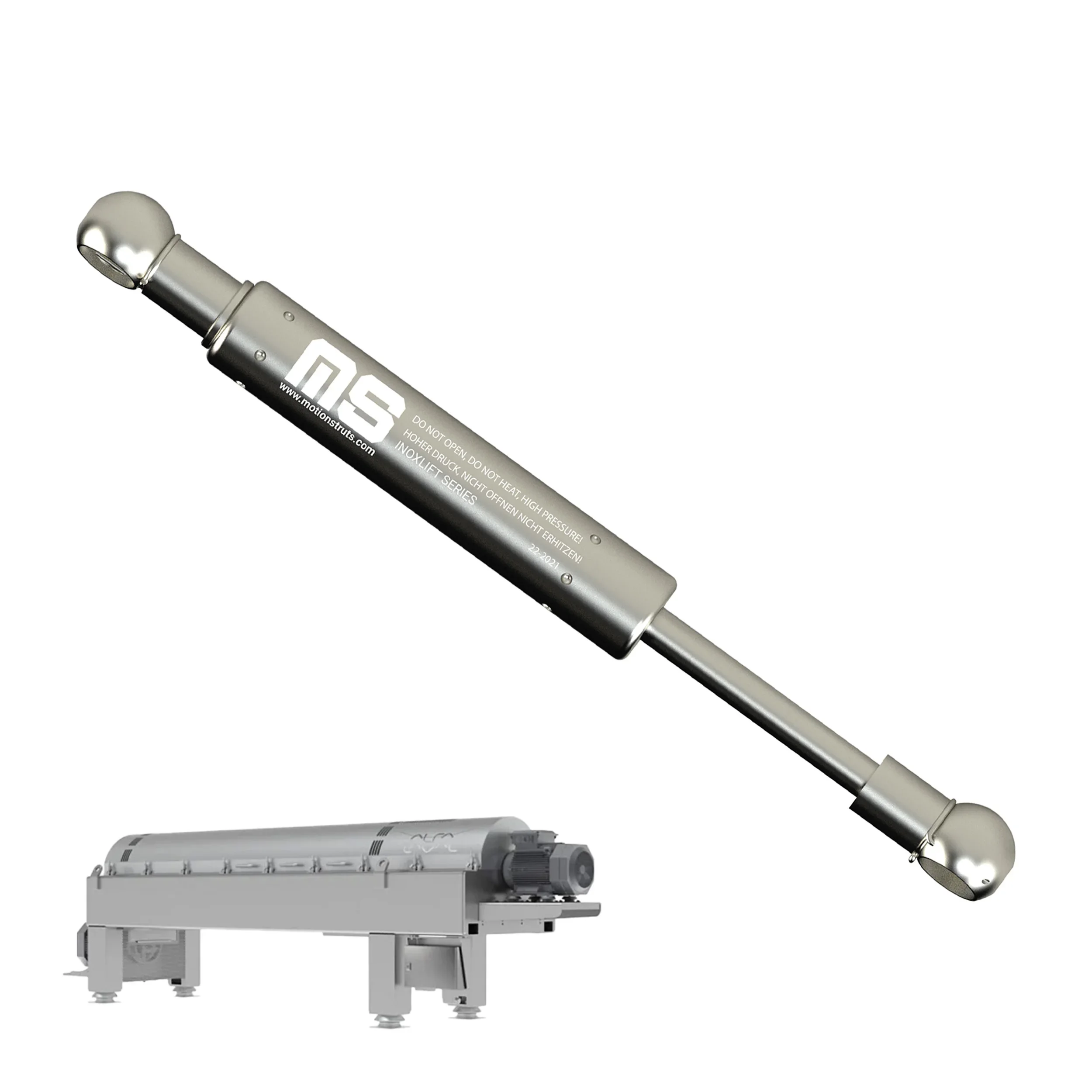 IL08BA-140-365-F1-365mm-Stainless-Steel-Gas-Spring-Inox-Stainless-Steel ...