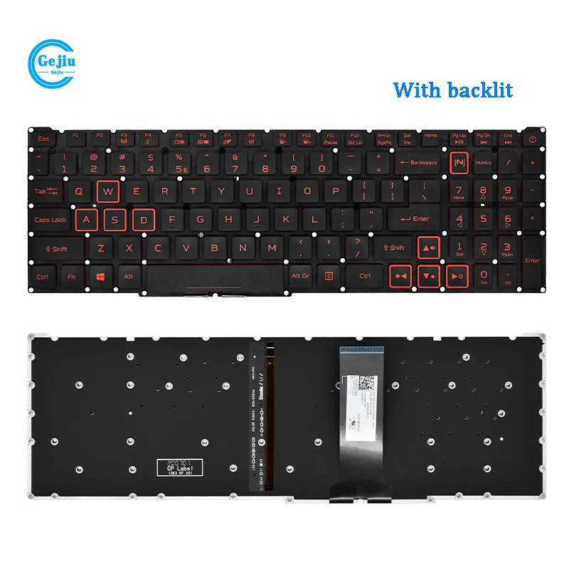 ACER Nitro orijinal Laptop klavyesi AN515 54 AN515 55 AN515 53 N18C3 ...