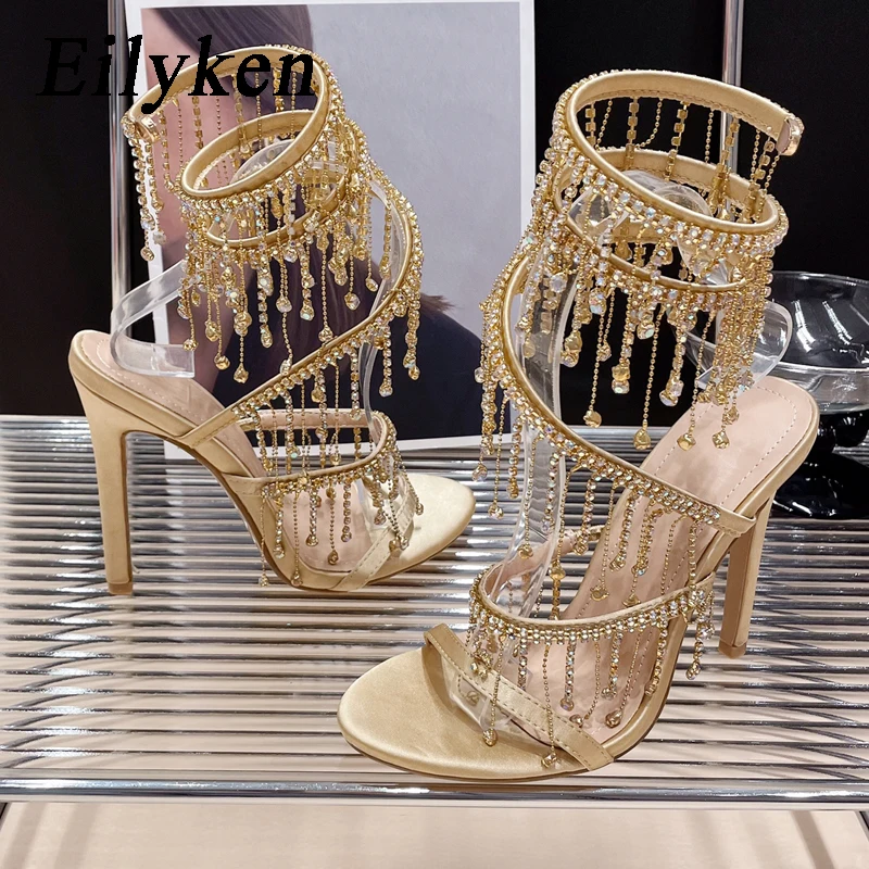 Eilyken-Golden-Crystal-Rhinestone-Women-s-Sandals-Fashion-String-Bead-Nightclub-Stiletto-Heel ...