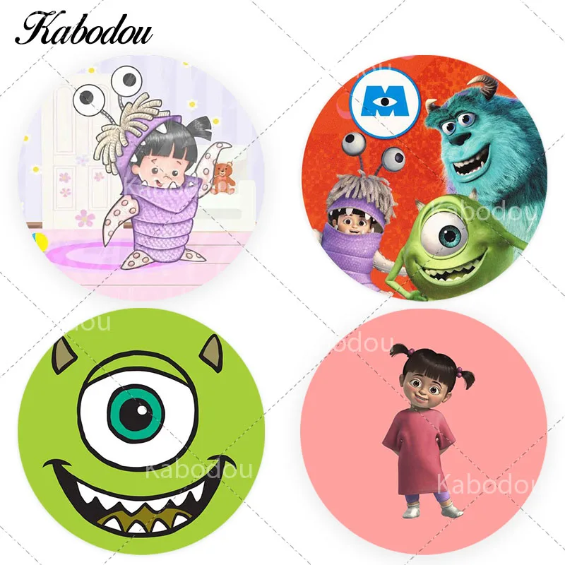 Monsters-Inc-Circle-Photo-Backdrop-Cover-For-Kids-Birthday-Pixar-Boo ...