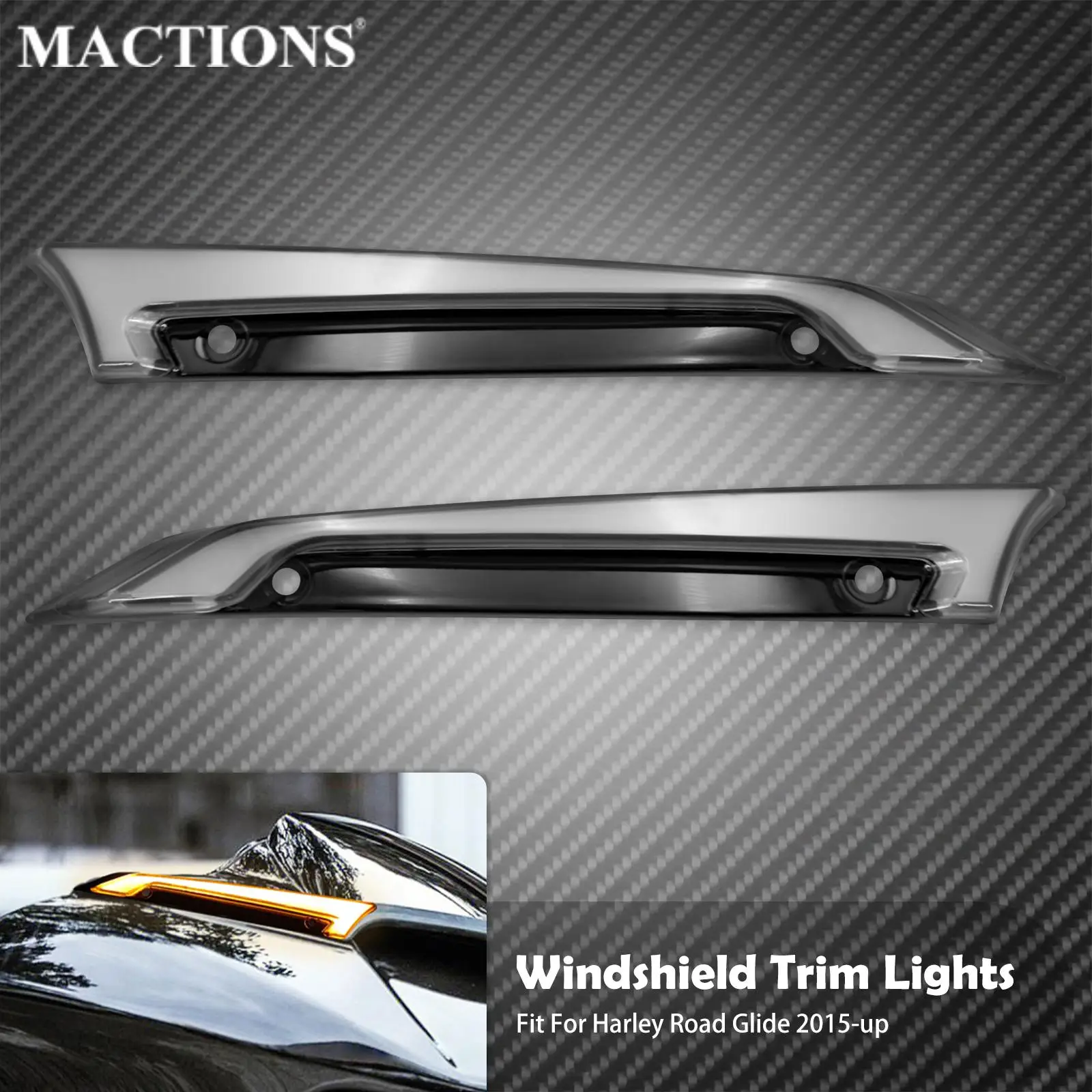 Motorcycle-Windshield-Trim-Turn-Signal-LED-Running-Light-Decorative ...