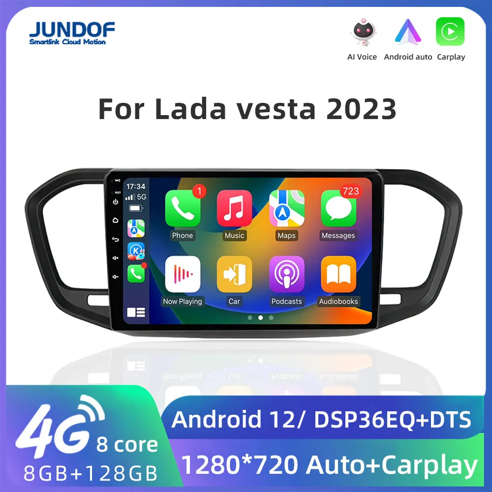 Jundoof-CarPlay-Multim-dia-Sem-Fio-Android-Auto-R-dio-para-Lada-Vesta ...