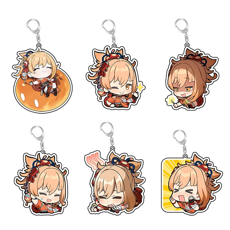 Customized-Cute-Genshin-Impact-Acrylic-Key-Chain-Yaoyao-Figure-Yoimiya ...