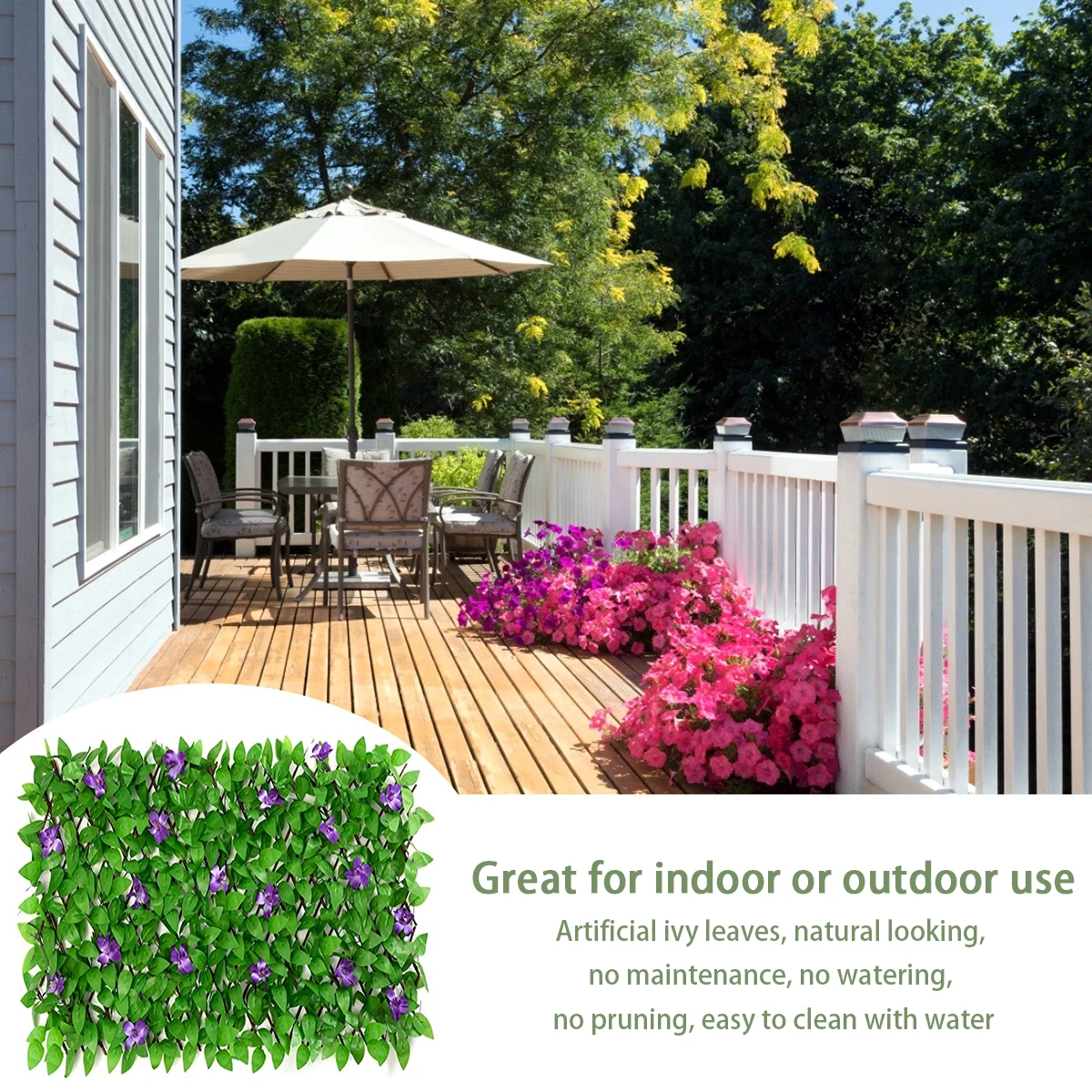 Expandable-Fence-Privacy-Fence-for-Garden-Balcony-40x200cm-Artificial ...