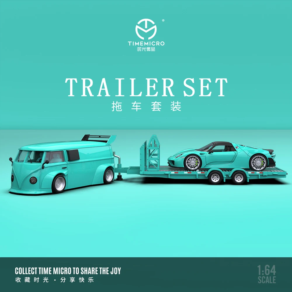 Time-Micro-1-64-918-T1-Trailer-set-Simulation-Alloy-Model-Car-for ...