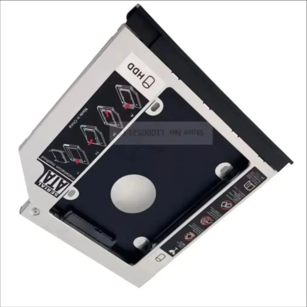 with Faceplate Bezel Tail Metal Hook 2nd SSD HDD Hard Drive Optical Bay ...