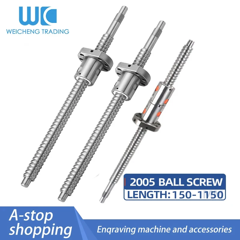 1PC-BallScrew-SFU2505-DFU2505-Ball-Screw-C7-With-2505-Flange-Single ...